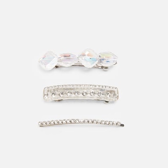 Zara | Accessories | Zara Pack Of Jewel Hair Clips | Poshmark